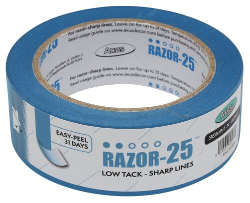 Razor-25 Low Tack Tape 24mm x 40m | Sensitive Surface Masking Tape